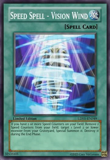 Speed Spell - Vision Wind (Card)/(Custom) | Yu-Gi-Oh! Custom Think Tank ...