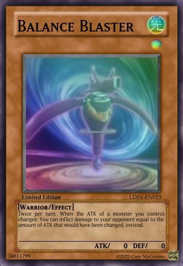 Balance Blaster (Card)/(Custom) | Yu-Gi-Oh! Custom Think Tank Wiki | Fandom