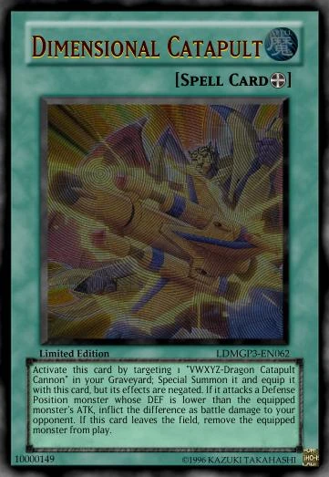 Dimensional Catapult (Card)/(Custom) | Yu-Gi-Oh! Custom Think Tank Wiki ...