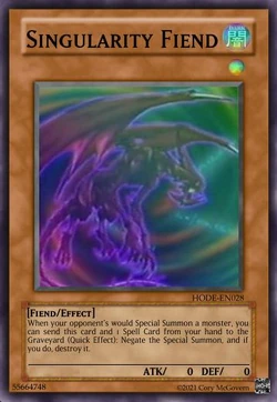 Singularity Fiend (Card)/(Custom) | Yu-Gi-Oh! Custom Think Tank Wiki ...