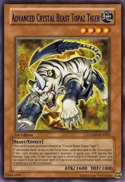 Advanced Crystal Beast Topaz Tiger (Card)/(Custom) | Yu-Gi-Oh! Custom ...