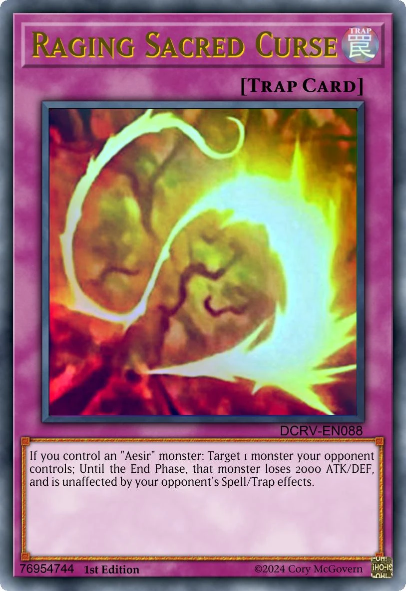 Raging Sacred Curse (Card)/(Custom) | Yu-Gi-Oh! Custom Think Tank Wiki ...