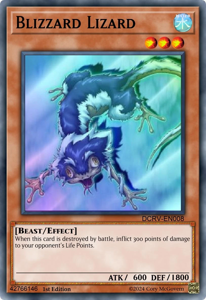 Blizzard Lizard (Card)/(Custom) | Yu-Gi-Oh! Custom Think Tank Wiki | Fandom