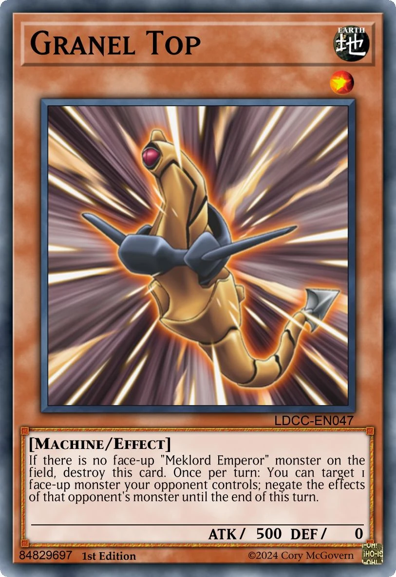 Granel Top (Card)/(Custom) | Yu-Gi-Oh! Custom Think Tank Wiki | Fandom