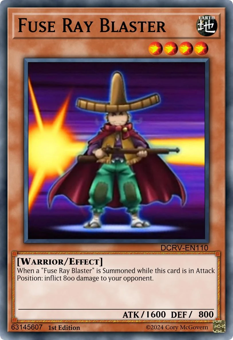 Fuse Ray Blaster (Card)/(Custom) | Yu-Gi-Oh! Custom Think Tank Wiki | Fandom