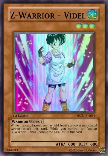 Z-Warrior - Videl (Card)/(Custom) | Yu-Gi-Oh! Custom Think Tank Wiki ...