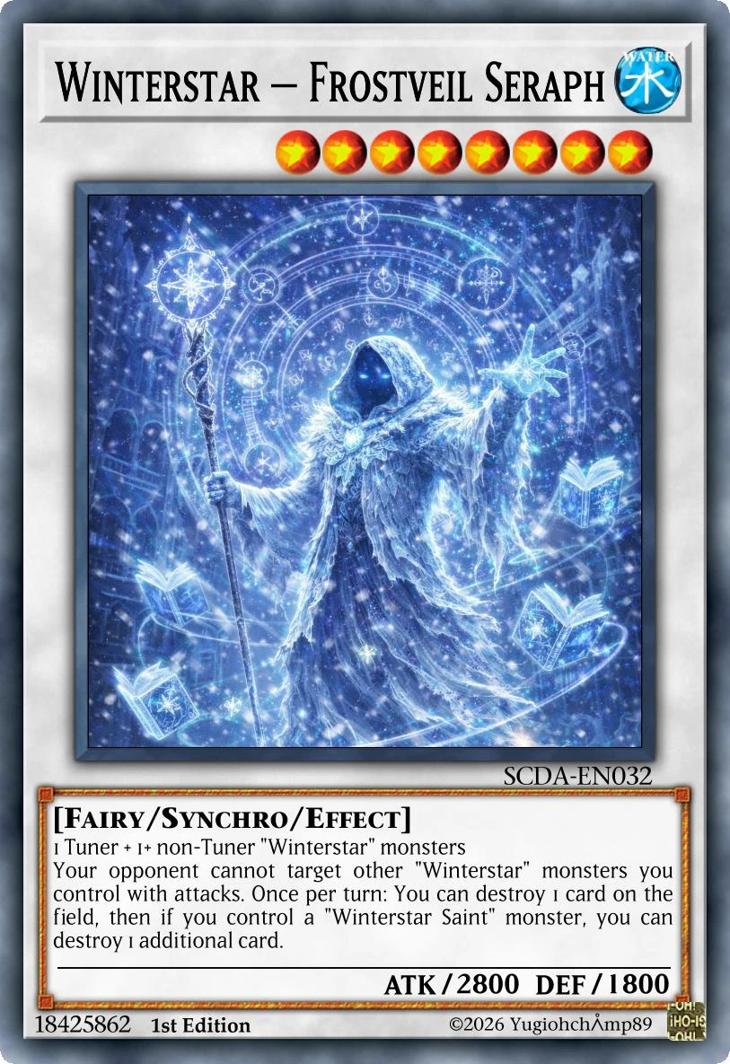 Winterstar – Frostveil Seraph | Yu-Gi-Oh! Custom Think Tank Wiki | Fandom