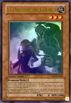 A.G.Professor - Dr. V.Crowler (Card)/(Custom) | Yu-Gi-Oh! Custom Think ...