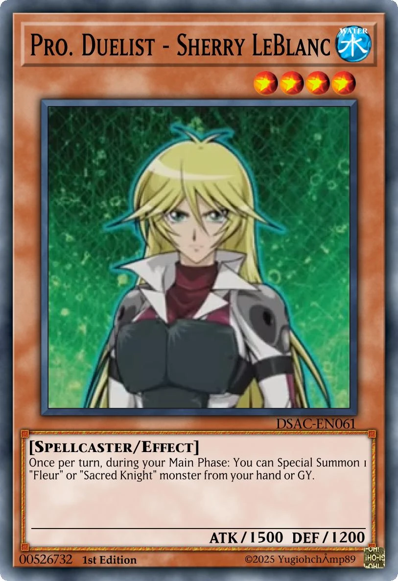 Pro. Duelist - Sherry LeBlanc (Card)/(Custom) | Yu-Gi-Oh! Custom Think Tank Wiki | Fandom