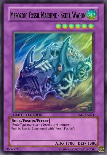 Mesozoic Fossil Machine - Skull Wagon (Card)/(Custom) | Yu-Gi-Oh! Custom Think Tank Wiki | Fandom