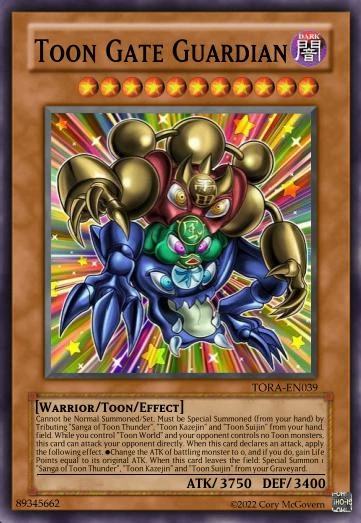 Toon Gate Guardian (Card)/(Custom) | Yu-Gi-Oh! Custom Think Tank Wiki | Fandom
