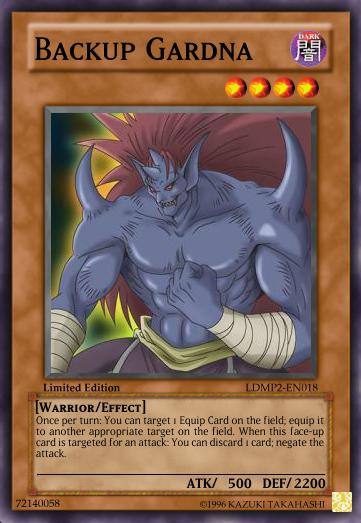 Backup Gardna Cardcustom Yu Gi Oh Custom Think Tank Wiki Fandom