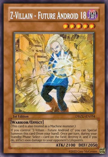 Z-Villain - Future Android 18 (Card)/(Custom) | Yu-Gi-Oh! Custom Think ...