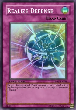 Realize Defense (Card)/(Custom) | Yu-Gi-Oh! Custom Think Tank Wiki | Fandom