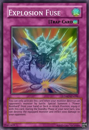 Explosion Fuse (Card)/(Custom) | Yu-Gi-Oh! Custom Think Tank Wiki | Fandom