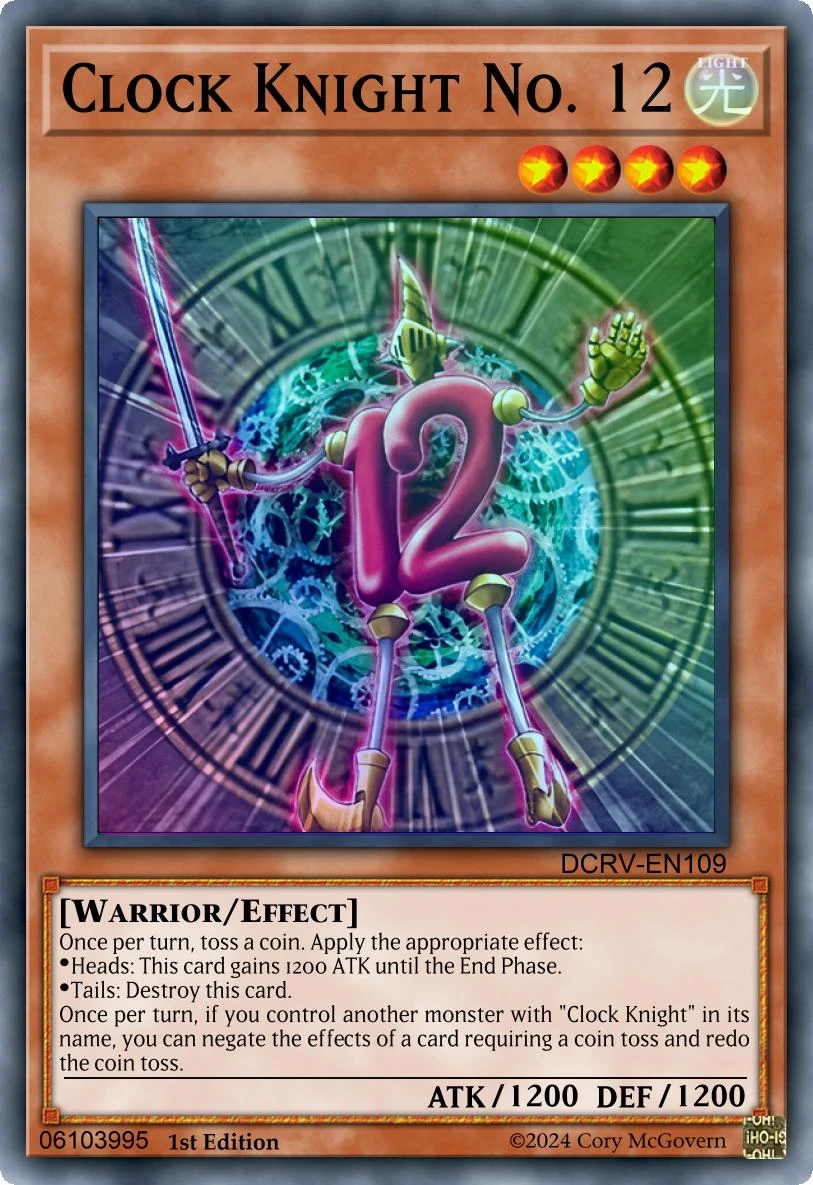 Clock Knight No. 12 (Card)/(Custom) | Yu-Gi-Oh! Custom Think Tank Wiki ...