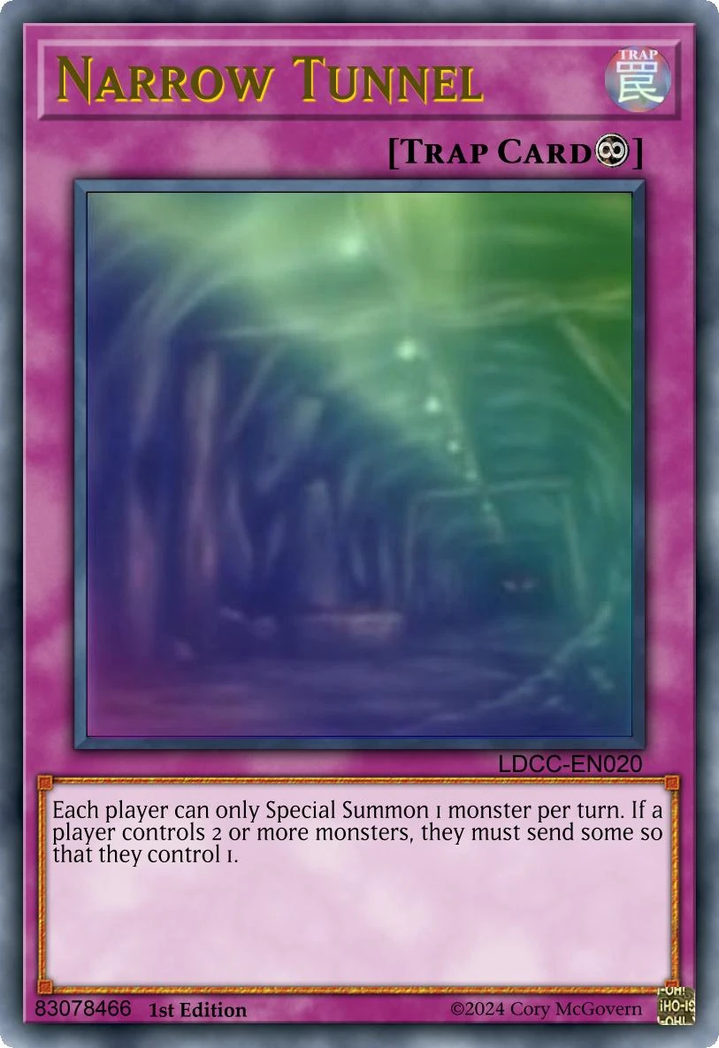 Narrow Tunnel (Card)/(Custom) | Yu-Gi-Oh! Custom Think Tank Wiki | Fandom