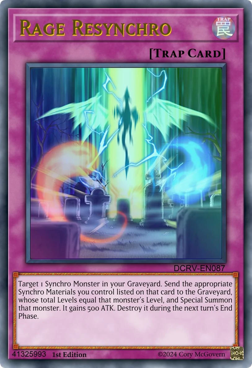 Rage Resynchro (Card)/(Custom) | Yu-Gi-Oh! Custom Think Tank Wiki | Fandom