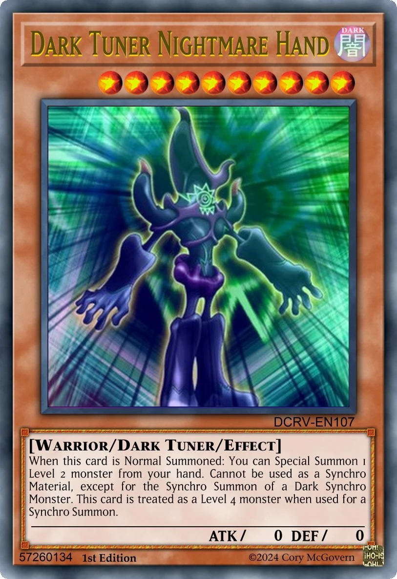 Dark Tuner Nightmare Hand (Card)/(Custom) | Yu-Gi-Oh! Custom Think Tank ...