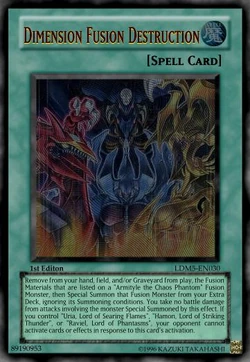 Dimension Fusion Destruction (Card)/(Custom) | Yu-Gi-Oh! Custom Think ...