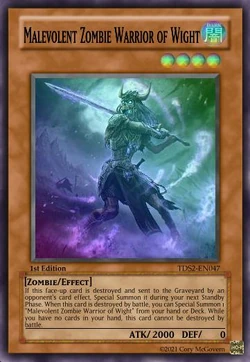 Malevolent Zombie Warrior of Wight | Yu-Gi-Oh! Custom Think Tank Wiki ...
