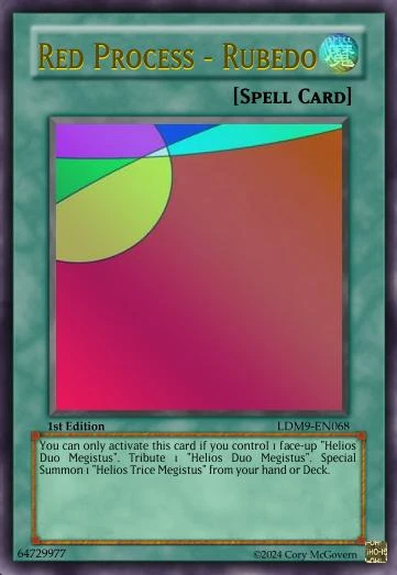Red Process - Rubedo (Card)/(Custom) | Yu-Gi-Oh! Custom Think Tank Wiki ...