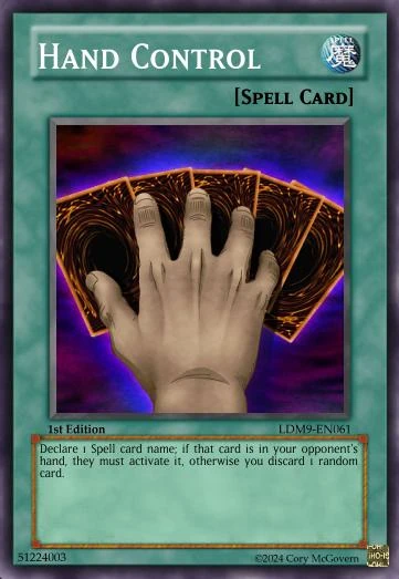 Hand Control (Card)/(Custom) | Yu-Gi-Oh! Custom Think Tank Wiki | Fandom