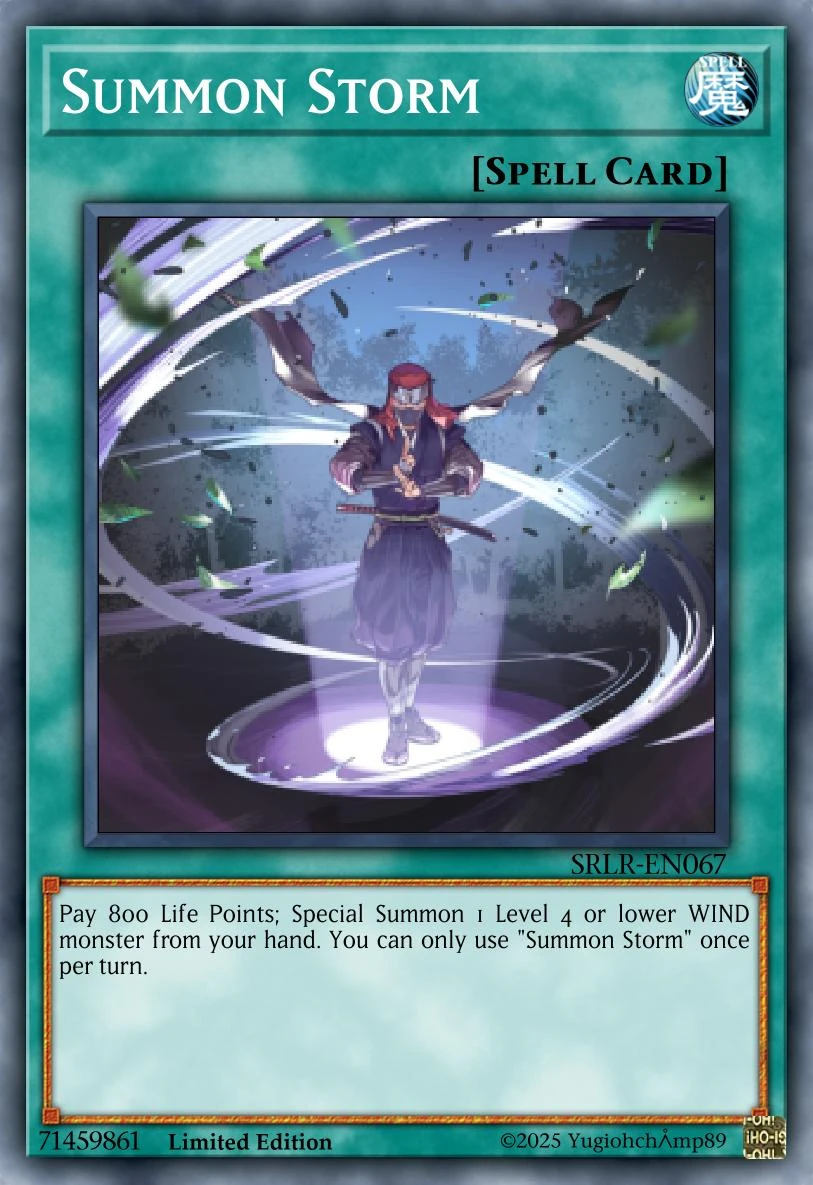 Summon Storm (Card)/(Custom) | Yu-Gi-Oh! Custom Think Tank Wiki | Fandom