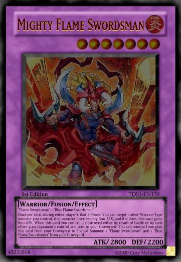 Mighty Flame Swordsman (Custom) | Yu-Gi-Oh! Custom Think Tank Wiki | Fandom
