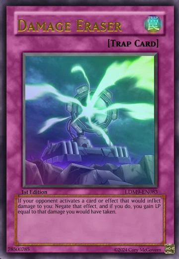 Damage Eraser (Card)/(Custom) | Yu-Gi-Oh! Custom Think Tank Wiki | Fandom