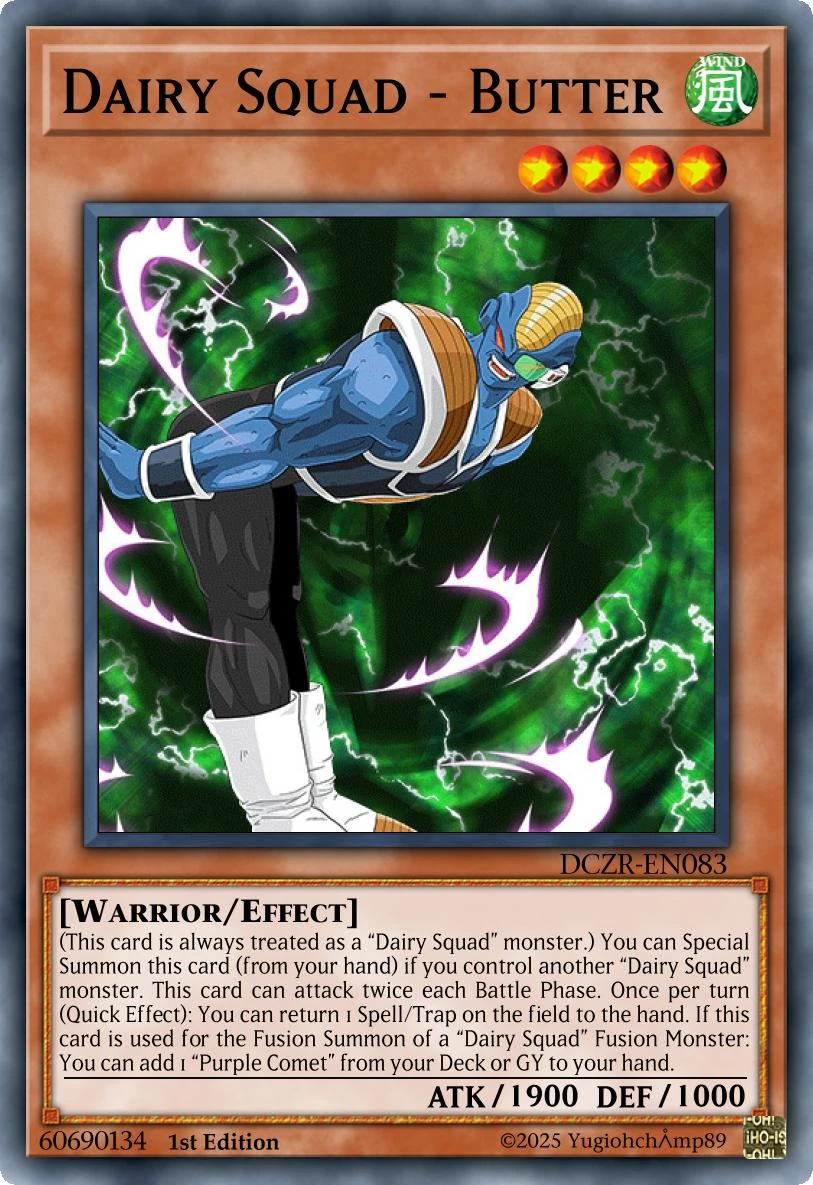 Dairy Squad - Butter (Card)/(Custom) | Yu-Gi-Oh! Custom Think Tank Wiki ...