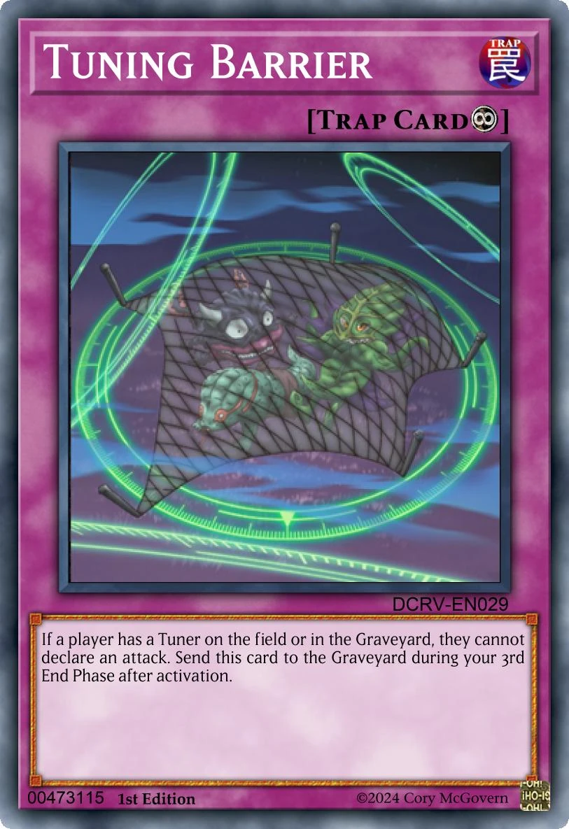 Tuning Barrier (Card)/(Custom) | Yu-Gi-Oh! Custom Think Tank Wiki | Fandom
