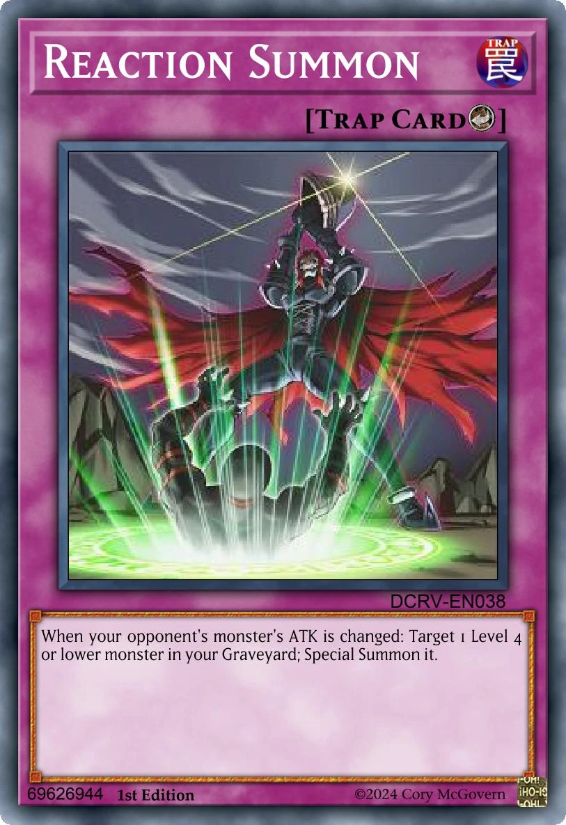 Reaction Summon (Card)/(Custom) | Yu-Gi-Oh! Custom Think Tank Wiki | Fandom