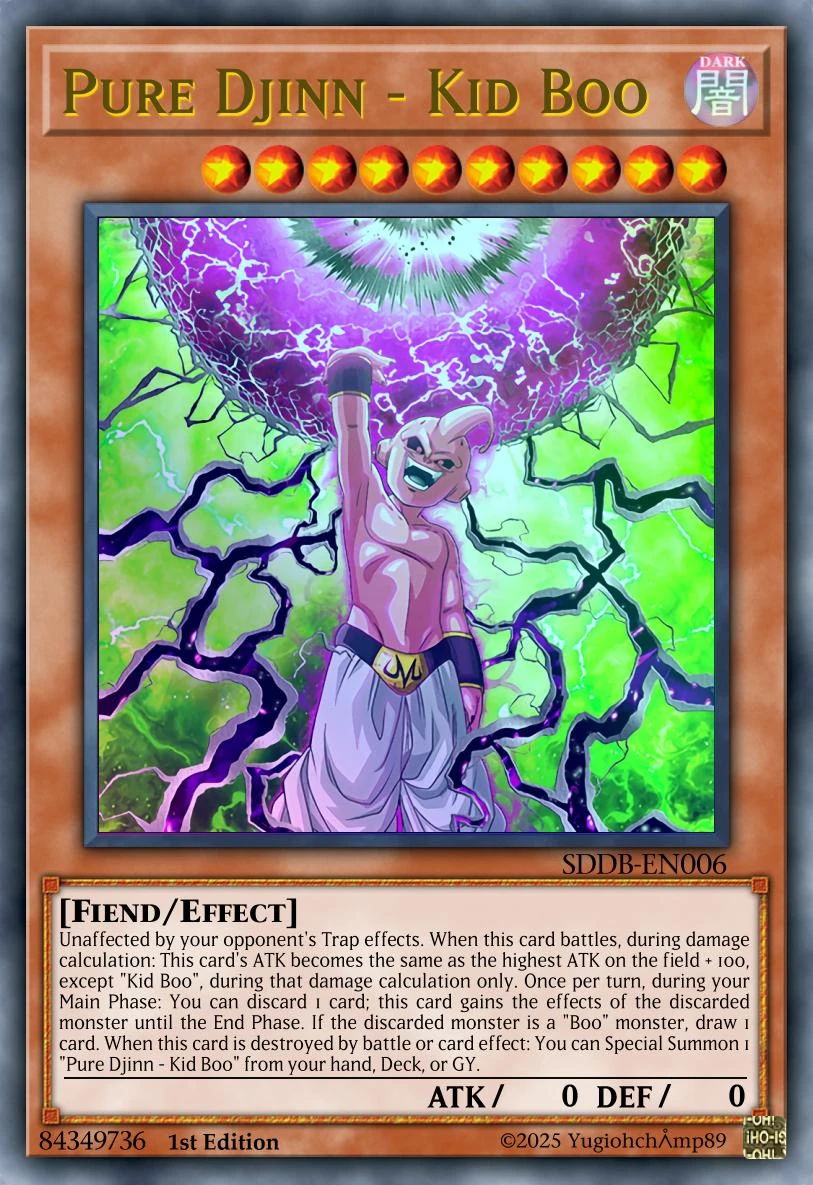 Pure Djinn - Kid Boo (Card)/(Custom) | Yu-Gi-Oh! Custom Think Tank Wiki ...
