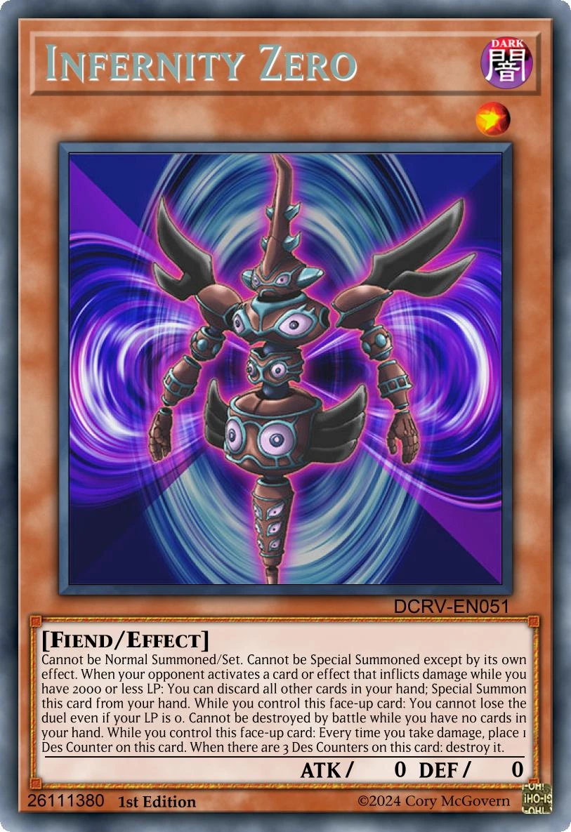 Infernity Zero (Card)/(Custom) | Yu-Gi-Oh! Custom Think Tank Wiki | Fandom