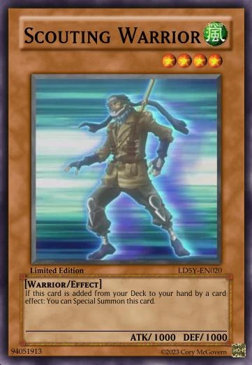 Scouting Warrior (Card)/(Custom) | Yu-Gi-Oh! Custom Think Tank Wiki ...