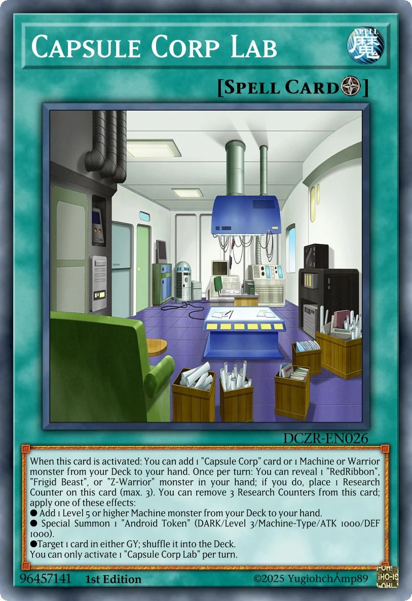 Capsule Corp Lab (Card)/(Custom) | Yu-Gi-Oh! Custom Think Tank Wiki ...