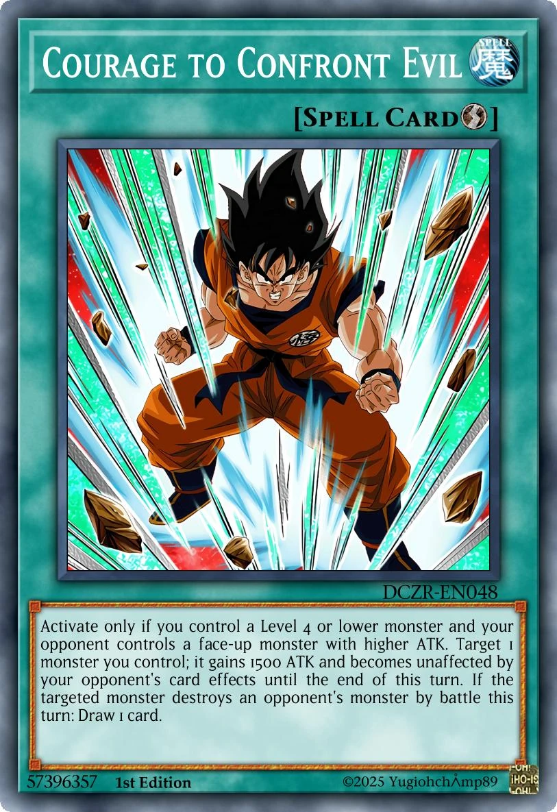 Courage to Confront Evil (Card)/(Custom) | Yu-Gi-Oh! Custom Think Tank ...