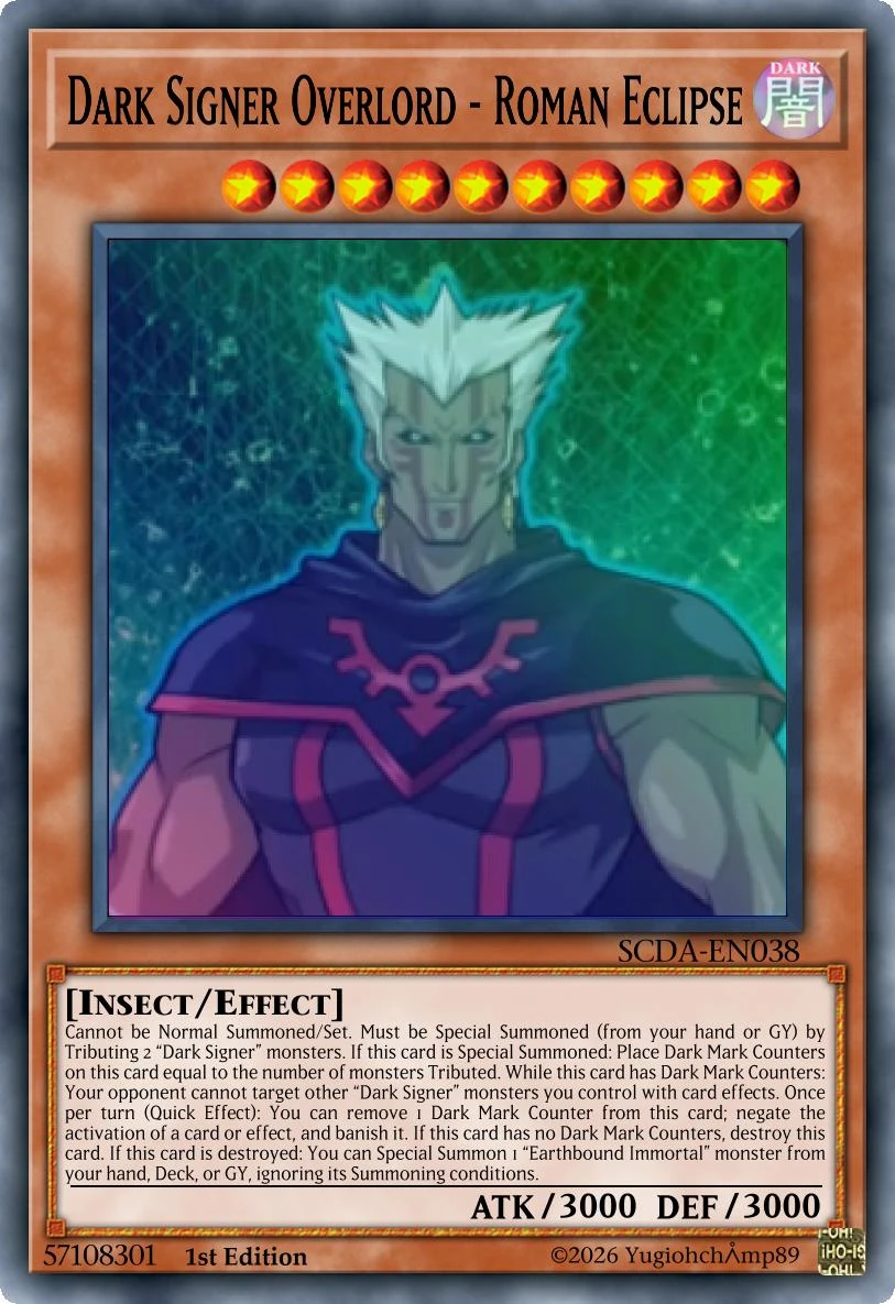 Dark Signer Overlord - Roman Eclipse (Card)/(Custom) | Yu-Gi-Oh! Custom ...