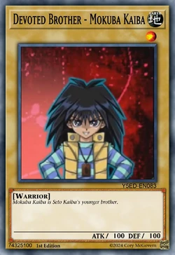 Devoted Brother - Mokuba Kaiba (Card)/(Custom) | Yu-Gi-Oh! Custom Think ...