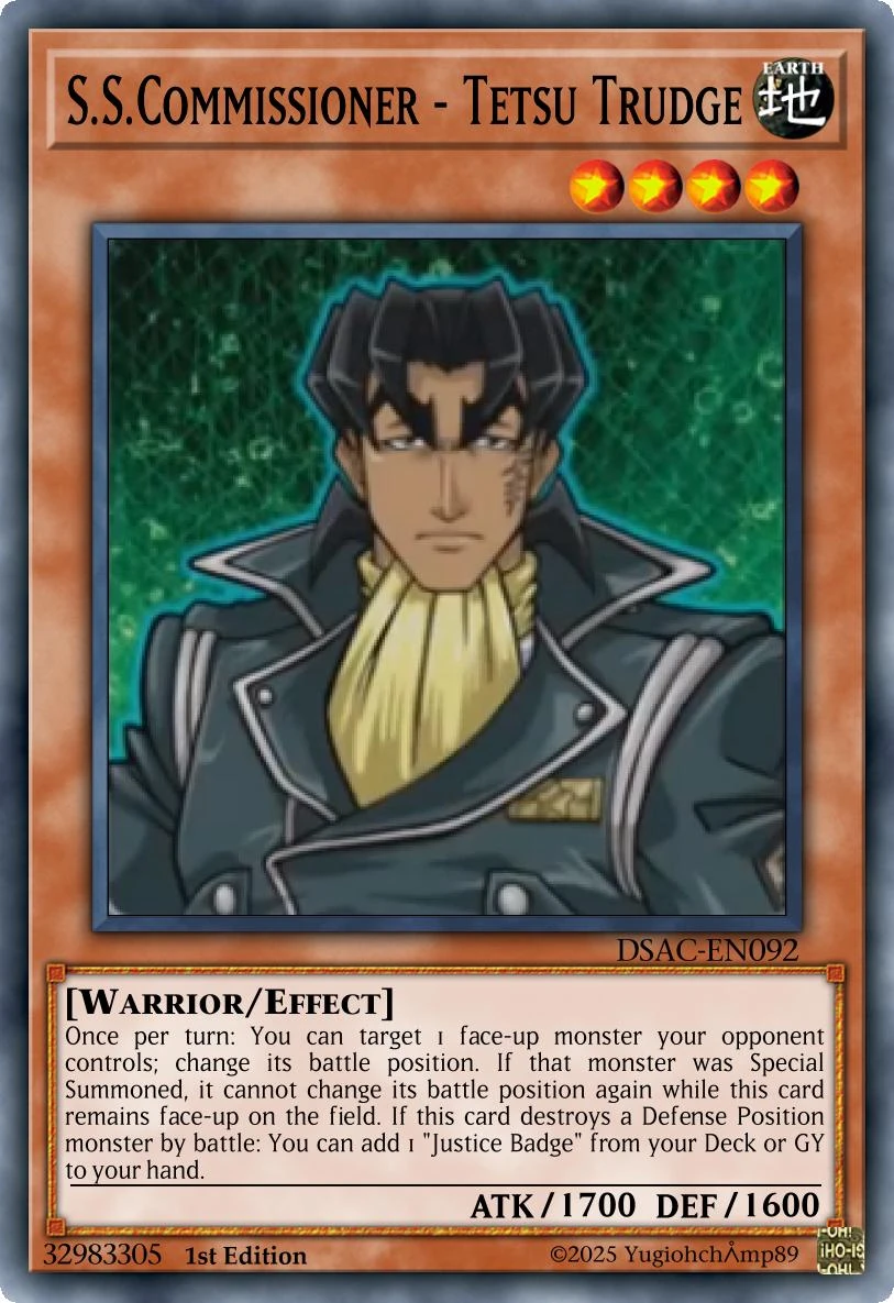 S.S.Commissioner - Tetsu Trudge (Card)/(Custom) | Yu-Gi-Oh! Custom Think Tank Wiki | Fandom
