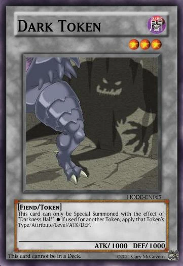 Dark Token (Card)/(Custom) | Yu-Gi-Oh! Custom Think Tank Wiki | Fandom