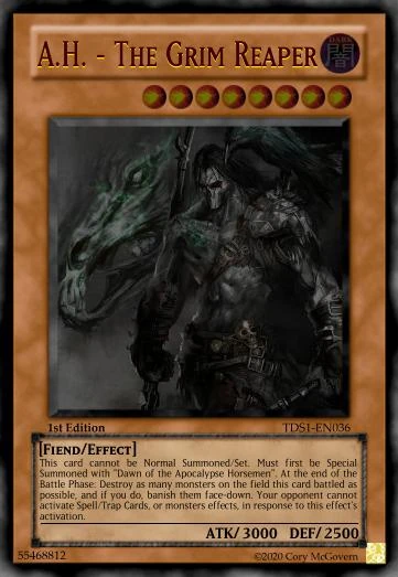 Card Gallery:A.H. - The Grim Reaper | Yu-Gi-Oh! Custom Think Tank Wiki ...