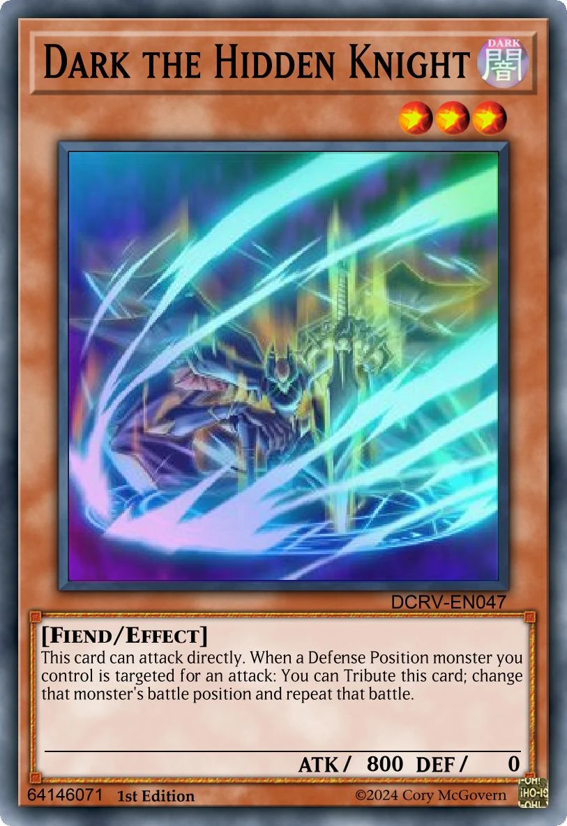 Dark the Hidden Knight (Card)/(Custom) | Yu-Gi-Oh! Custom Think Tank ...