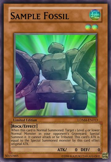 Sample Fossil Cardcustom Yu Gi Oh Custom Think Tank Wiki Fandom