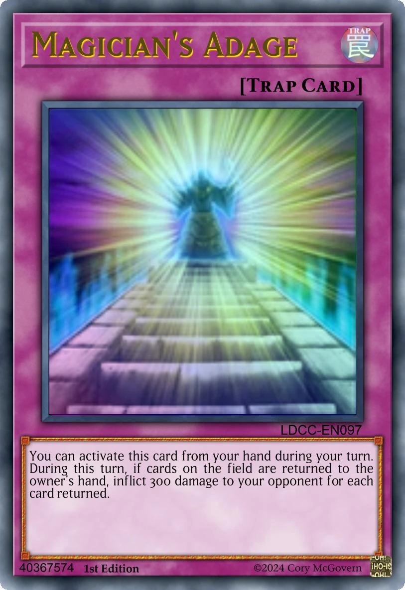 Magician's Adage (Card)/(Custom) | Yu-Gi-Oh! Custom Think Tank Wiki | Fandom