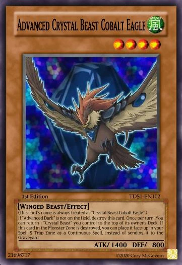 Advanced Crystal Beast Cobalt Eagle (Card)/(Custom) | Yu-Gi-Oh! Custom ...