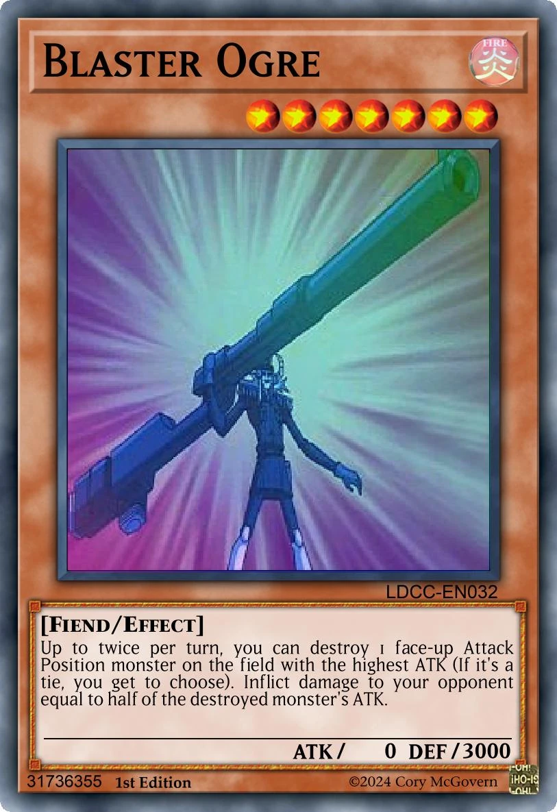 Blaster Ogre (Card)/(Custom) | Yu-Gi-Oh! Custom Think Tank Wiki | Fandom