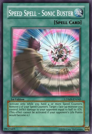 Speed Spell - Sonic Buster (Card)/(Custom) | Yu-Gi-Oh! Custom Think ...