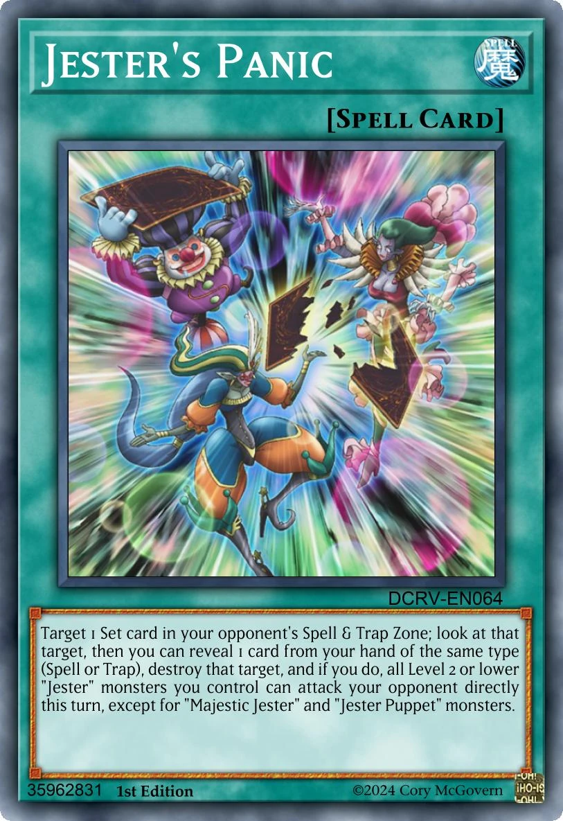 Jester's Panic (Card)/(Custom) | Yu-Gi-Oh! Custom Think Tank Wiki | Fandom